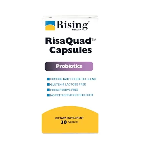 Rising Pharma - Risaquad 230mg - Probiotic Dietary Supplement Capsules ...