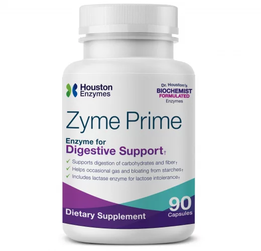 Houston Enzymes Zyme Prime 90 Capsules Professionally Formulated to ...