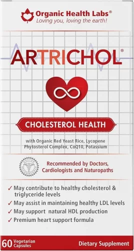 Organic Health Labs ARTRICHOL- Arteries, Cholesterol Triglycerides - 60 ...