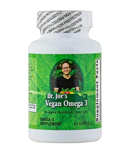 Dr. Joes Vegan Omega 3 - Algae Oil - Omega-3 600mg, EPA 180mg, DHA 360mg