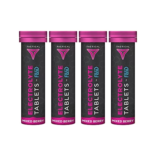 Fluid Tactical- Effervescent Hydration Tablets, Electrolyte Replacement ...