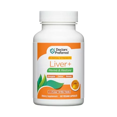 DOCTORS PREFERRED Liver Revive Restore 10-in-1 Formula with Clinically ...