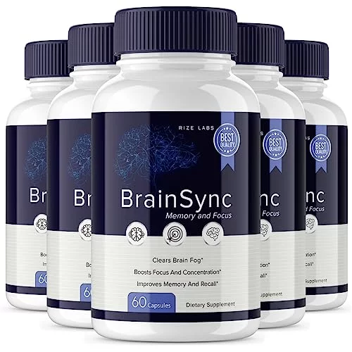 rize labs - BrainSync Advanced Formula Capsules for Cognition and Focus, Brain Cognitive ...