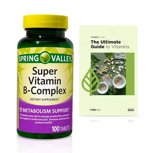 Spring Valley Super Vitamin B-Complex Tablets Dietary Supplement Value ...