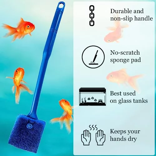 Sungrow Aquarium Crested Gecko Hermit Crab Sponge Scraper 16 X 2 Double ...