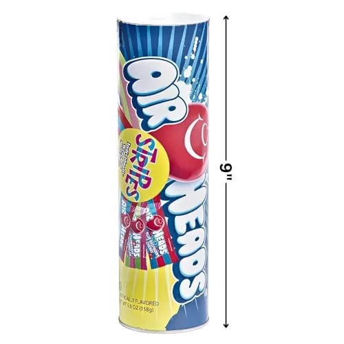 Airheads Stripes Mini Taffy Candy In Tube Bank - Pack Of 14 - Assorted ...