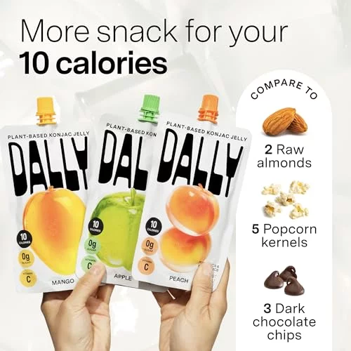 Dally Drinkable Konjac Jelly Variety Pack - 10 Pack Jelly Fruit Snack ...