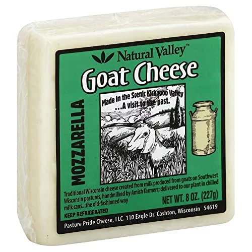Natural Valley Cheese Goat Mozzarella 8 Ounce