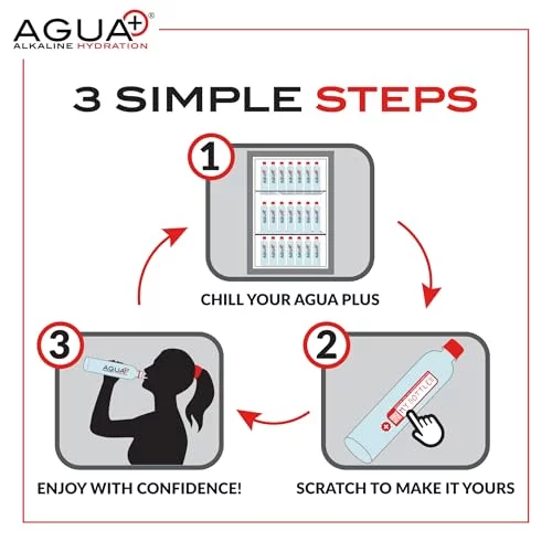 Agua Plus Ph9 Alkaline Water Bottles - 12 Fl Oz 355Ml Drinking Water ...
