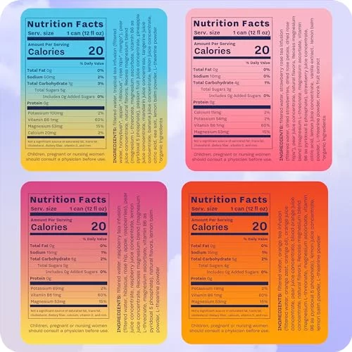 Recess Mood Magnesium Adaptogen Drink Relaxation Beverage 12 Ounce ...