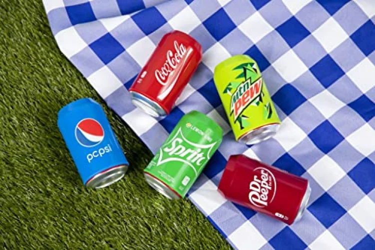 5 Pack Beer Can Covers That Look Like Soda Hide Your Can Silicone ...
