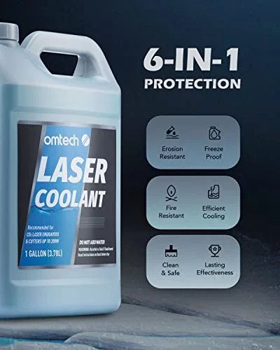 OMTech CO2 Laser Coolant Non Conductive Liquid Cooler Heat Transfer ...