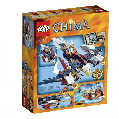 Lego Chima 70142 Eris' Fire Eagle Flyer Building Toy - Imported ...