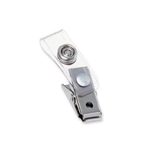 Swingline Gbc Id Badge Clips, Clear, Badge Holder Clip, 100 Per Pack ...