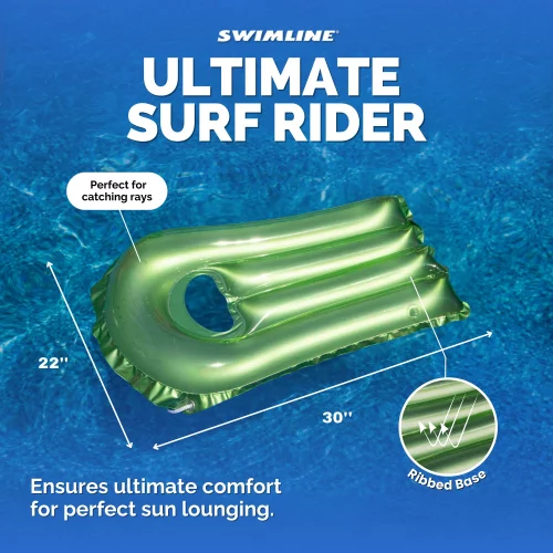Swimline Sturdy See-Thru Surf Rider Pool Float Colors May Vary, 30" X ...