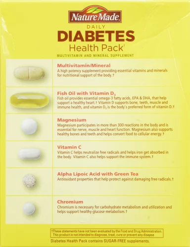 Nature Made Diabetes Health Pack, 30-Count - Imported Products from USA ...