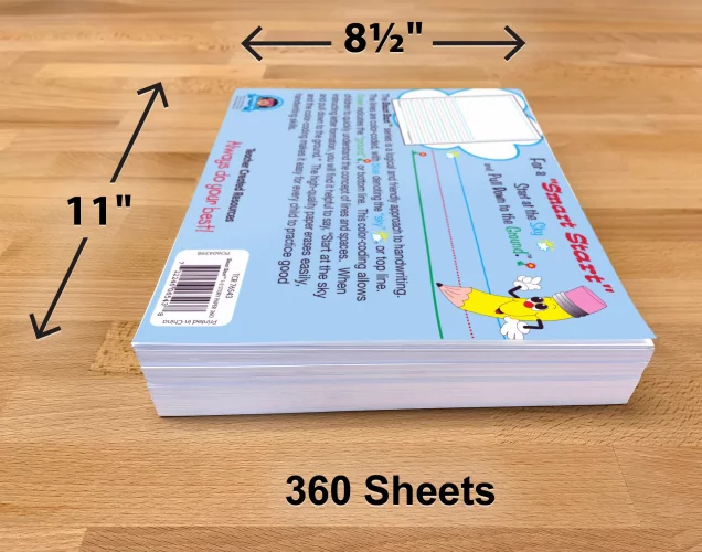 Teacher Created Resources 76543 Smart Start 42737 Story Paper: 360 sheets