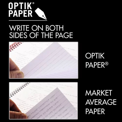 Black N' Red Notebook, Hardcover, Premium Optik Paper, Scribzee App ...
