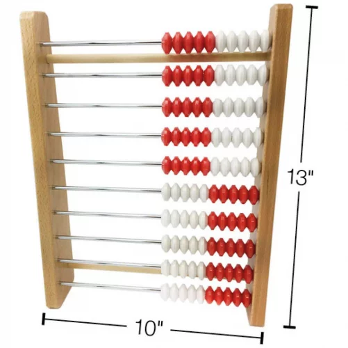 Hand2Mind 100 Bead Wooden Rekenrek, Abacus For Kids Math, Math ...
