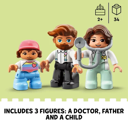 Lego Duplo Doctor Visit 10968 - Large Bricks Building Set, Educational ...