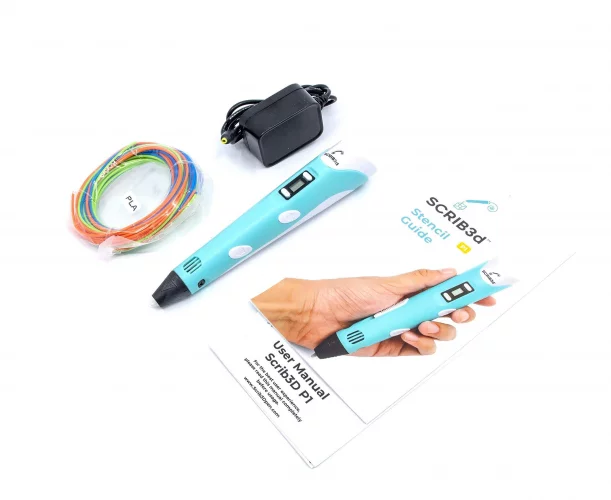 SCRIB3D P1 3D Printing Pen with Display - Includes 3D Pen, 3 Starter ...