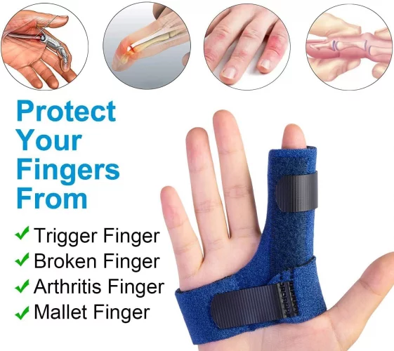 Sumifun Finger Brace, Trigger Finger Splint for Index Middle Ring Pinky ...