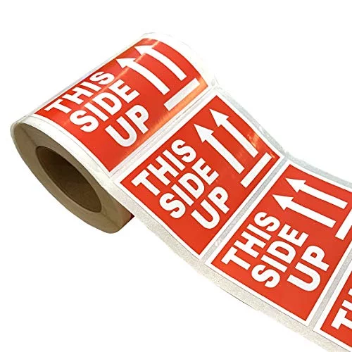 This Side Up Warning Stickers for Shipping and Packing - 2" X 3 ...