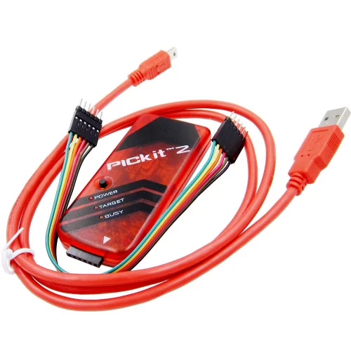 Bolsen PICKIT2 PIC Kit2 Simulator PICKit 2 Programmer Emluator Red Color w/USB Cable Dupond Wire ...