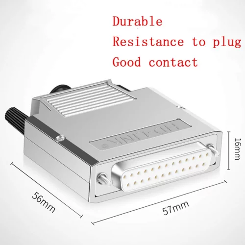 ANMBEST DB25 Breakout Connector, Solderless Metal Shell RS232 D-SUB ...