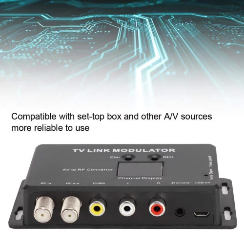 Professional Tm70 Uhf Modulator Tv Link Modulator Av Hf Converter Ir