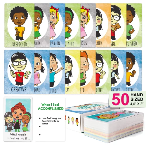 Feelings Flashcards Game Emotion Cards for Learning Emotions with ...