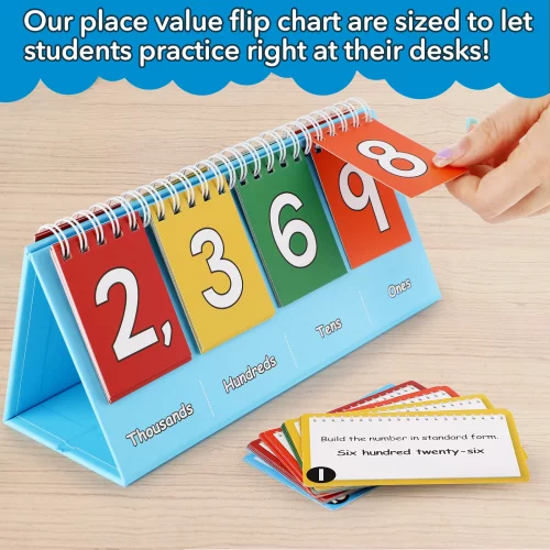Aizweb Student Place Value Flip Chart - Math Manipulatives K-3 for ...