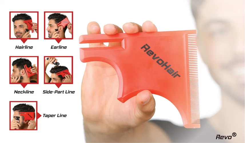 Revo Haircut Kit - Beard, Hair, Goatee, And Neckline Shaving Template ...