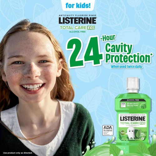 Listerine Smart Rinse Kids Mouthwash, Ada Accepted, Alcohol-Free ...