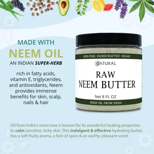Organic Neem Butter-Coconut Oil, Neem Oil, Neem Leaf, Marula Oil, Kokum ...