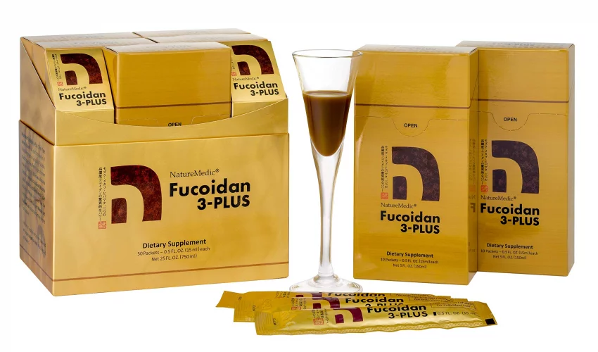NatureMedic Fucoidan 3-Plus Brown Seaweed Immunity Supplement with ...
