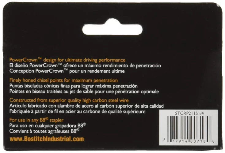 Value Pack of 6 Boxes Stanley Bostitch B8 Powercrown Premium 1/4 ...