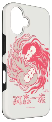 iPhone 16 The Simpsons Koi Blinky Yin Yang Japanese White Case ...