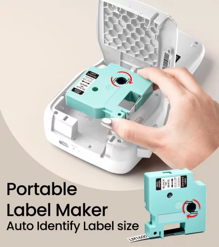 Label Maker Machine with-Tape, Handheld Label Maker with Backlit Screen ...