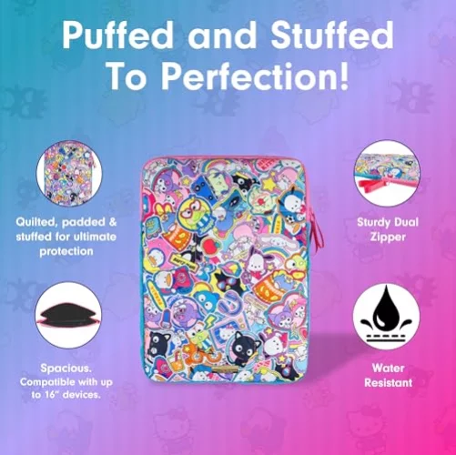 Sonix x Sanrio | Puffy Laptop Sleeve | 15-16 Inch, Quilted Pillow ...