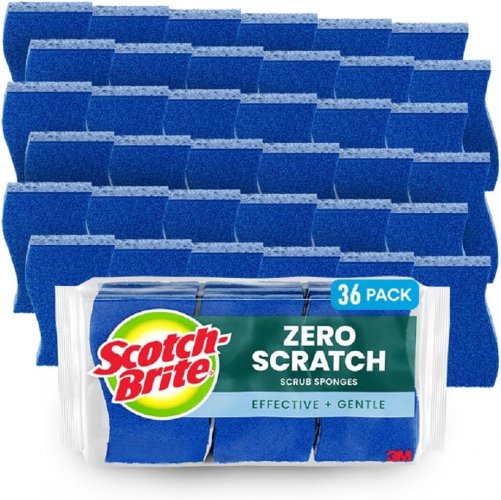 Scotch-Brite Zero Scratch Non-Scratch Scrub Sponges, Sponges for ...