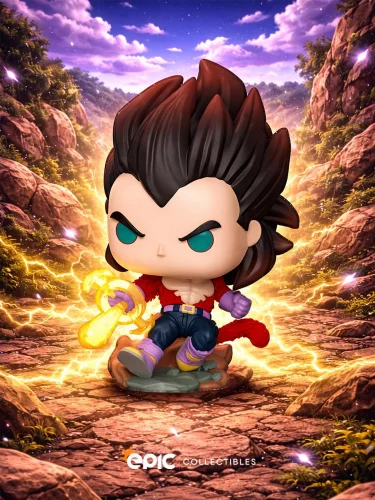 Funko Pop! Anime: Dragon Ball GT - Super Saiyan 4 Vegeta (Flocked ...