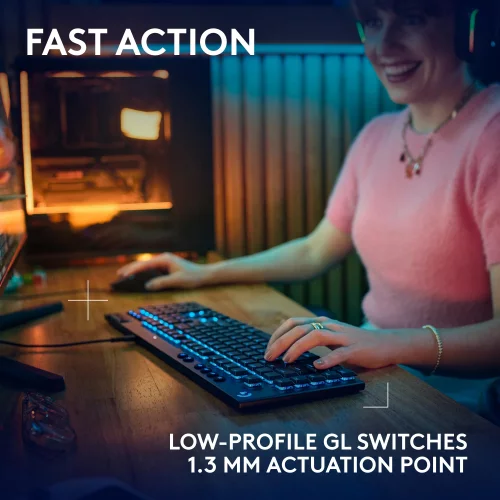 Logitech G915 X Low-Profile Wired Mechanical Gaming Keyboard, Double ...